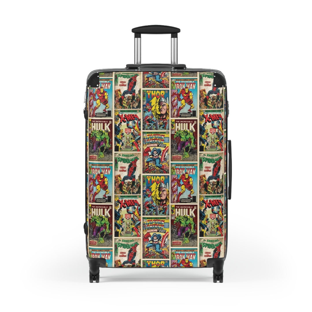 Marvel Comic Book Cover Collage Suitcase - Etsy