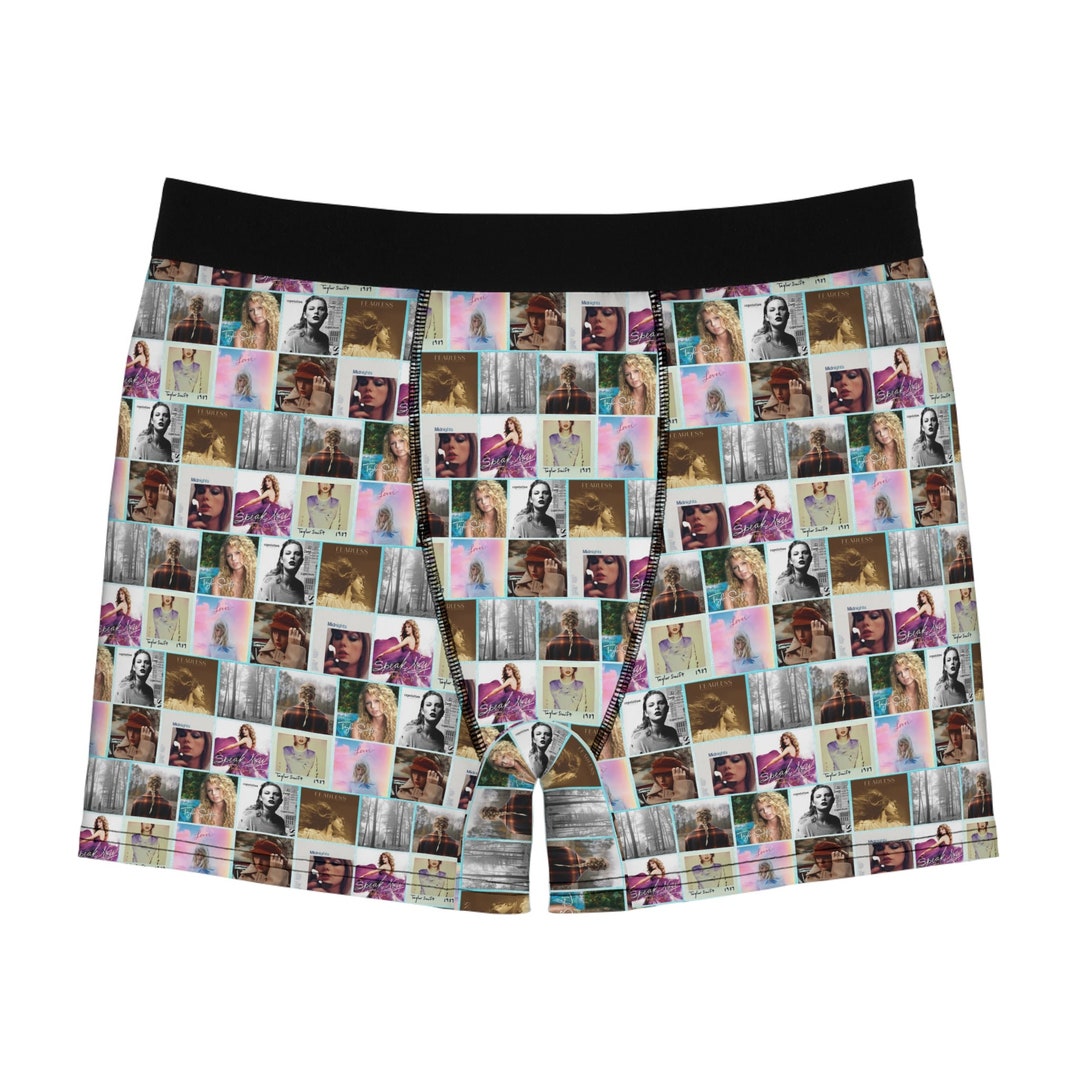 Taylor Swift Album Art Collage Pattern Men's Boxer Briefs - Etsy