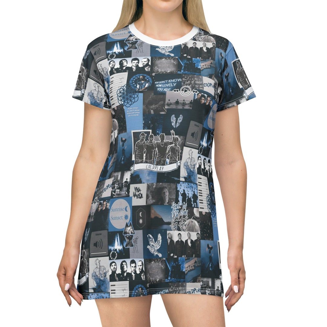 Coldplay Sunrise Sunset Collage T-shirt Dress - Etsy