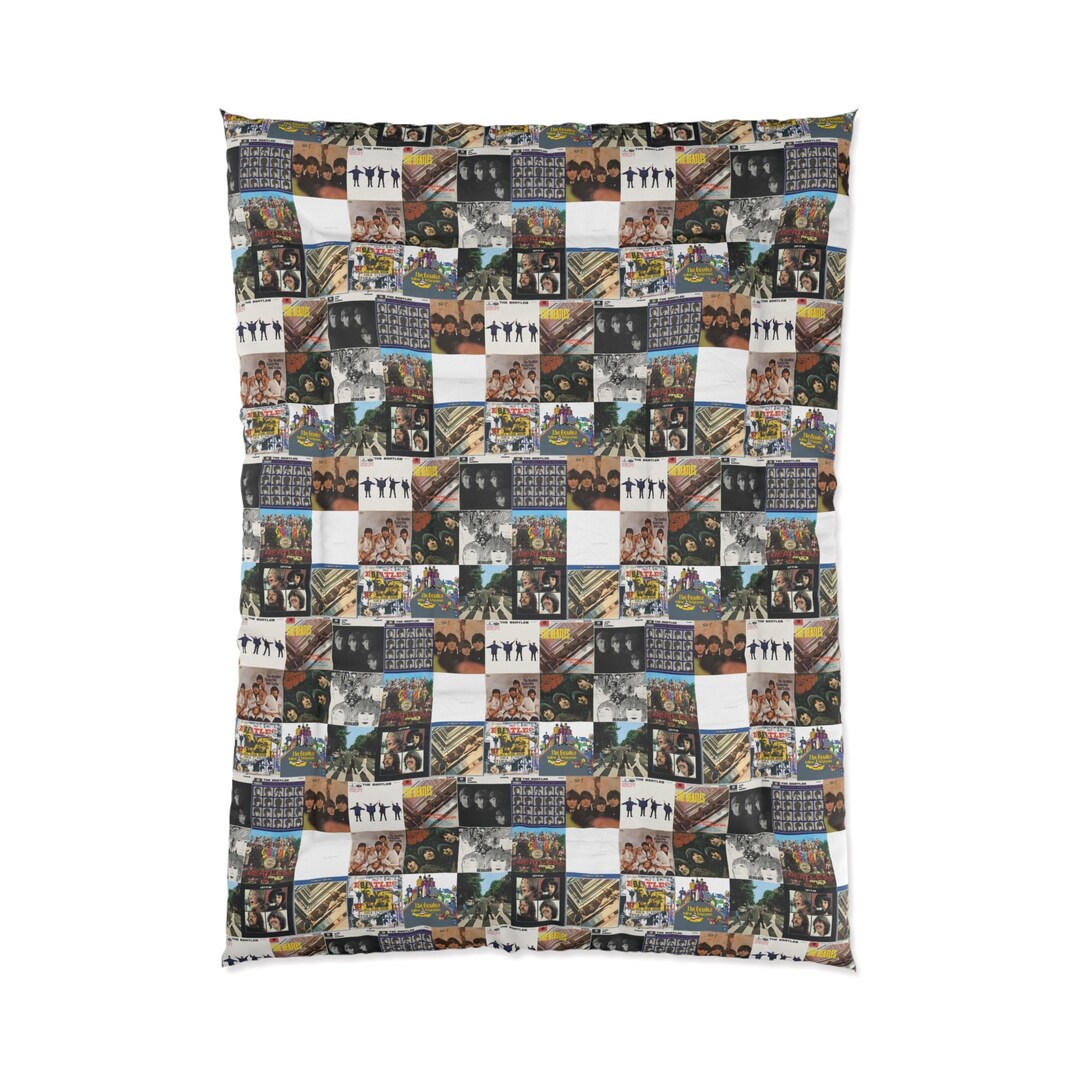 The Beatles Album Cover Collage Comforter - Etsy