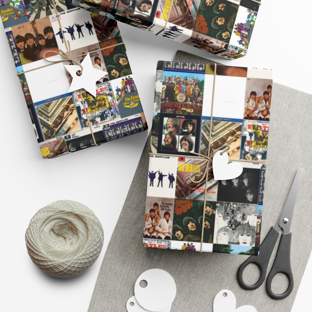 The Beatles Album Cover Collage Gift Wrap Paper - Etsy UK