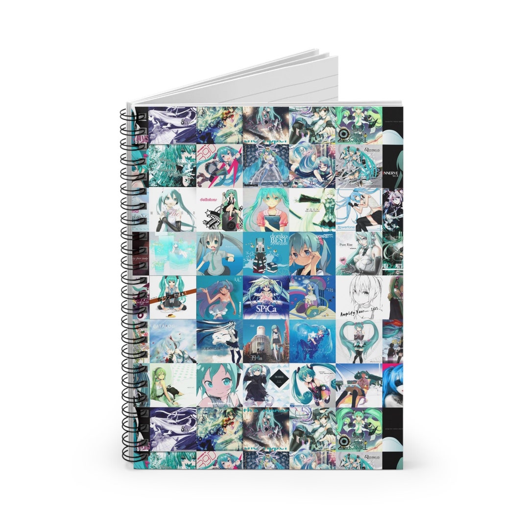 Hatsune Miku Album Cover Collage Ruled Line Spiral Notebook - Etsy Canada