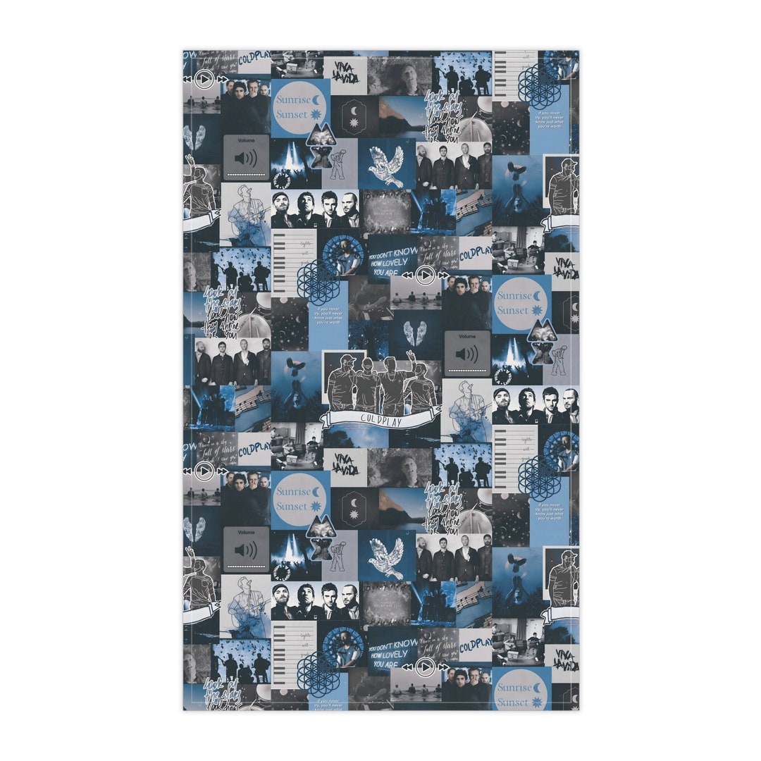 Coldplay Sunrise Sunset Collage Kitchen Towel - Etsy