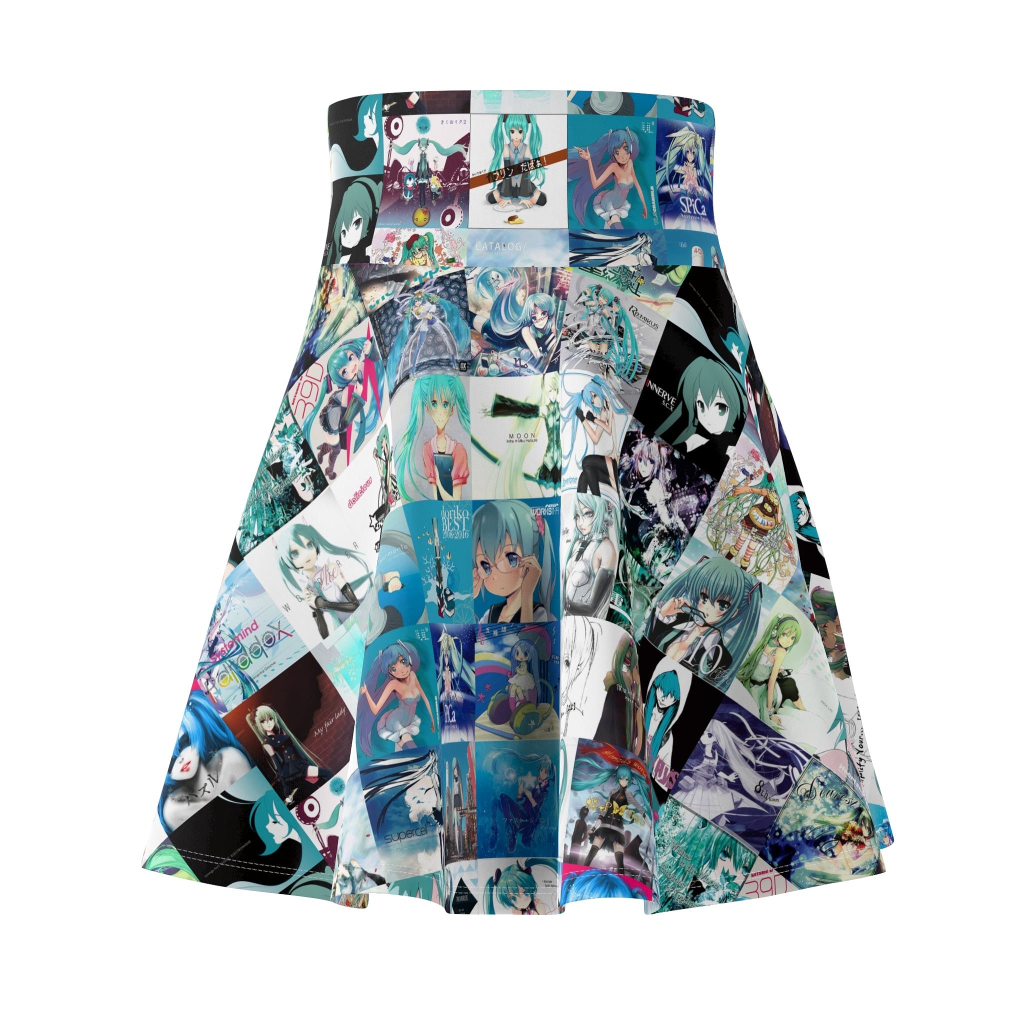 Hatsune Miku Album Cover Collage Women's Skater Skirt - Etsy