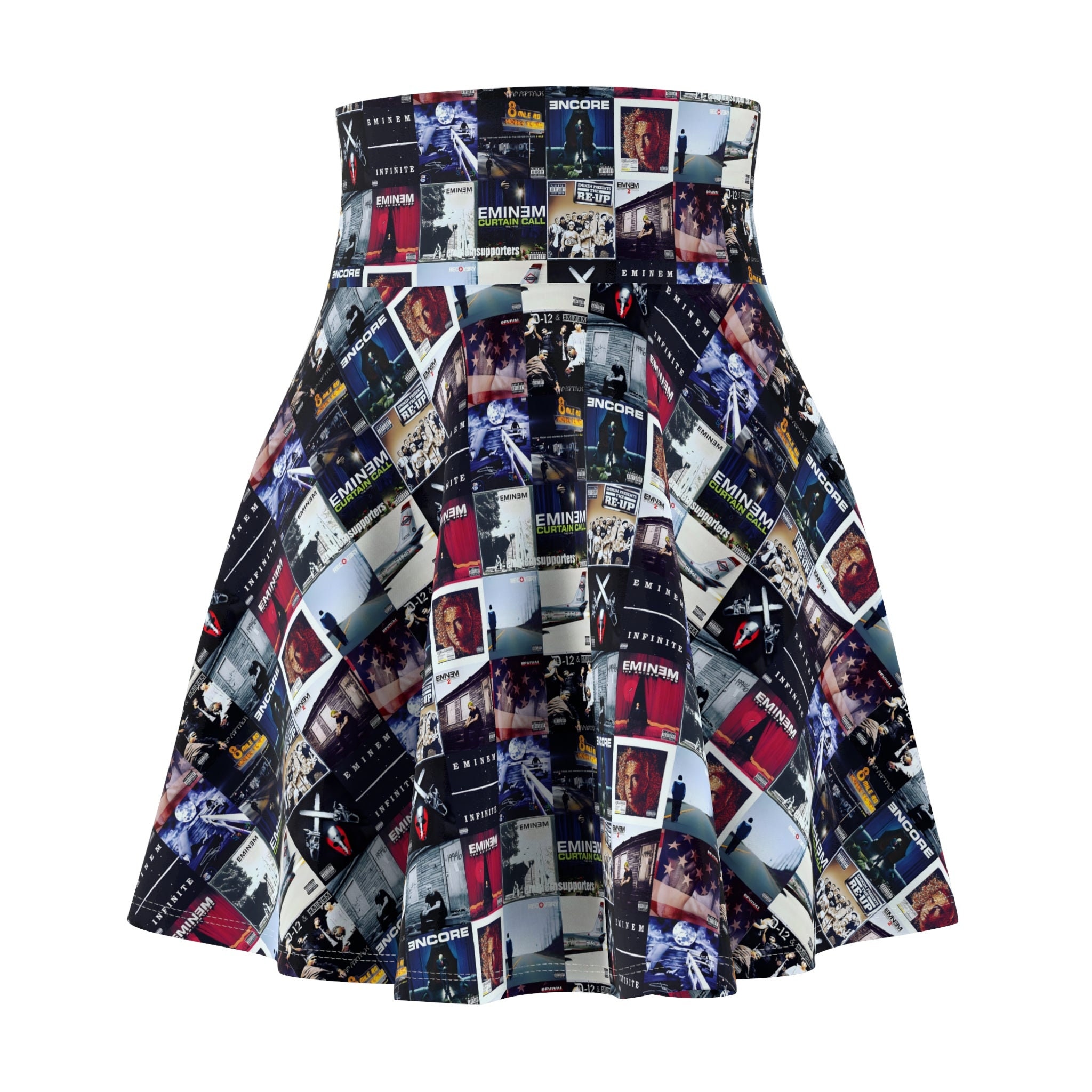 Eminem Album Art Cover Collage Women's Skater Skirt - Etsy