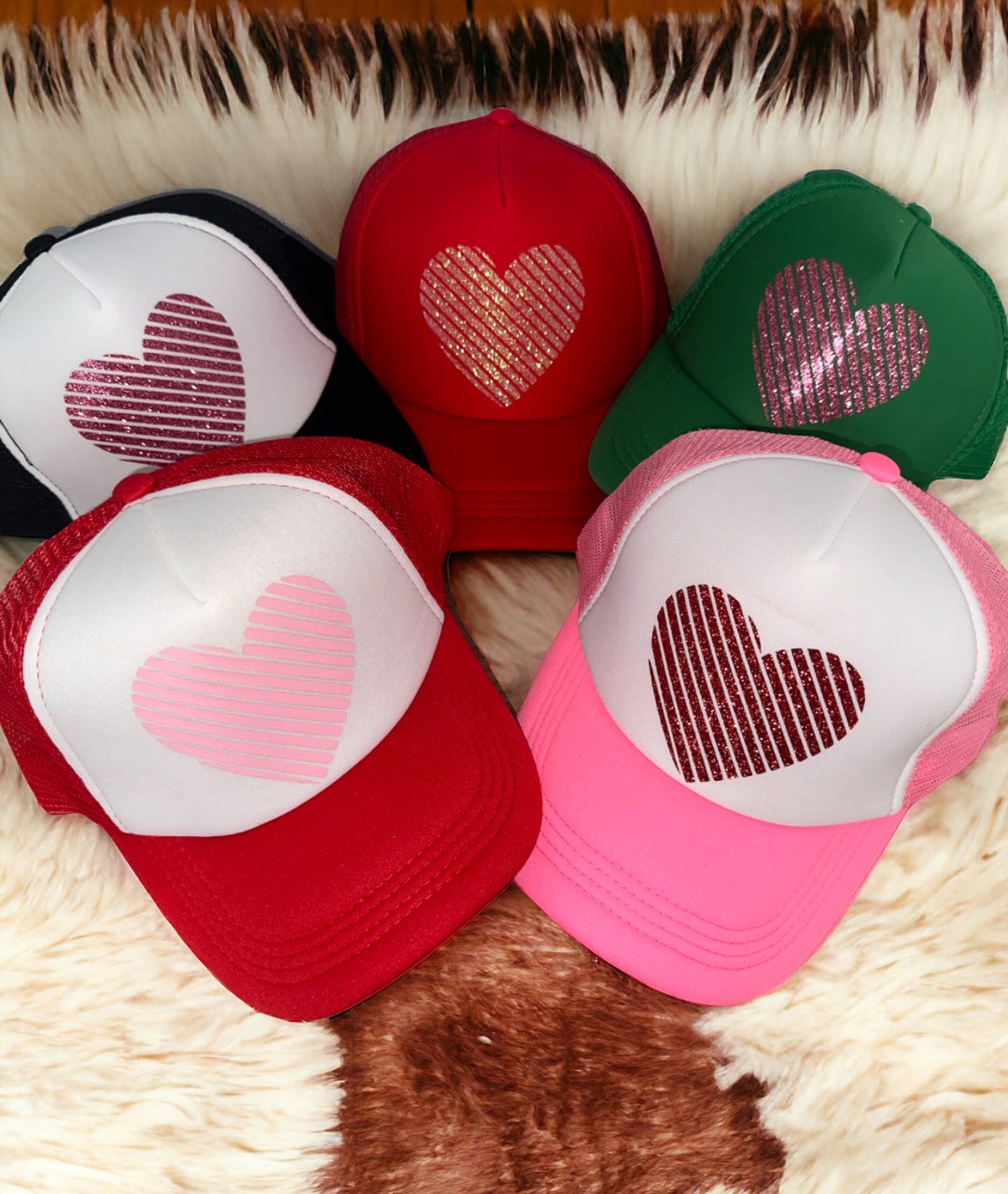 Heart Trucker Hats - Etsy