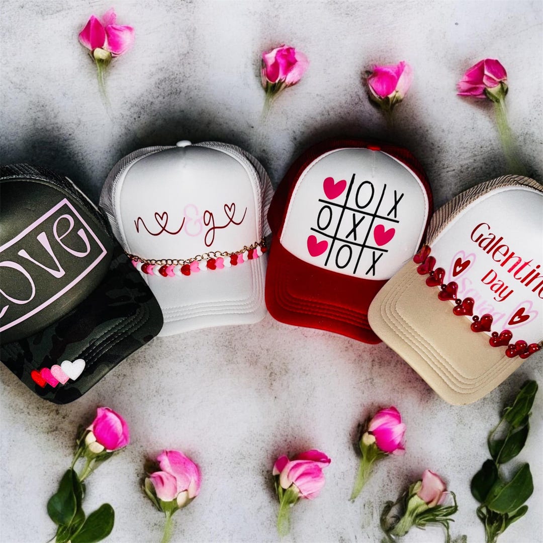 Valentine Trucker Hats, Love Trucker Hat, Custom Truckers Hat, Tic Tac ...
