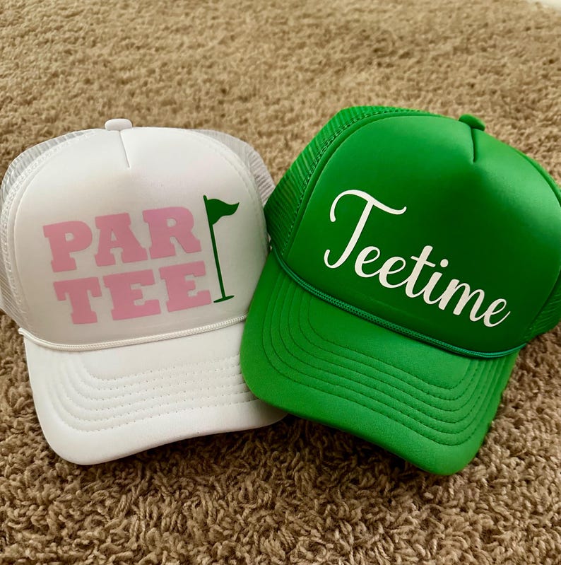 Golf Themed Trucker Hats - Etsy