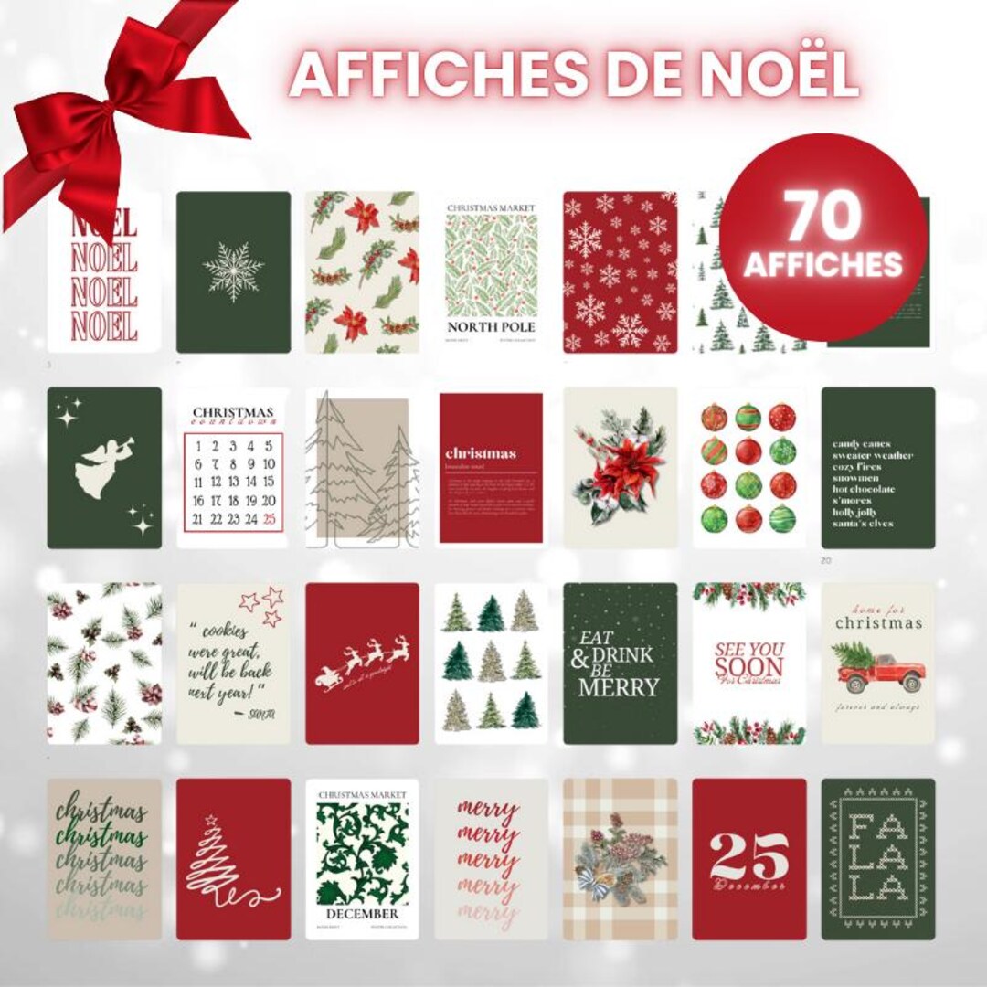 70 Printable Christmas Posters Give a Festive Spirit to Your Interior ...