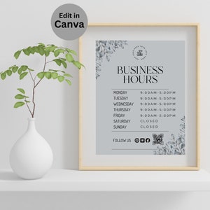 Business Hours, Salon Opening Times, Company Signage, Store Hours ...