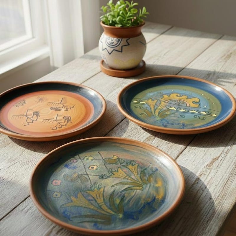 Peru Clay Plates - Etsy