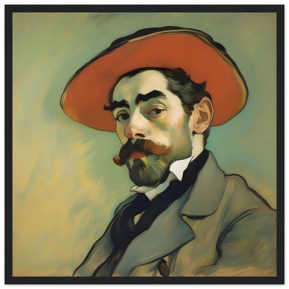Modern Wall Art Toulouse-lautrec Style a Portrait Classic Matte Paper ...
