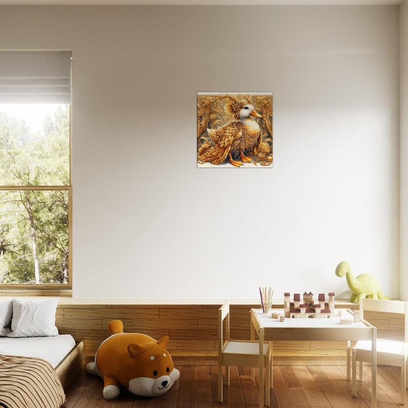 Art Deco Wall Art art Ducko Dolled up in Gold Finery Printed on Thin ...