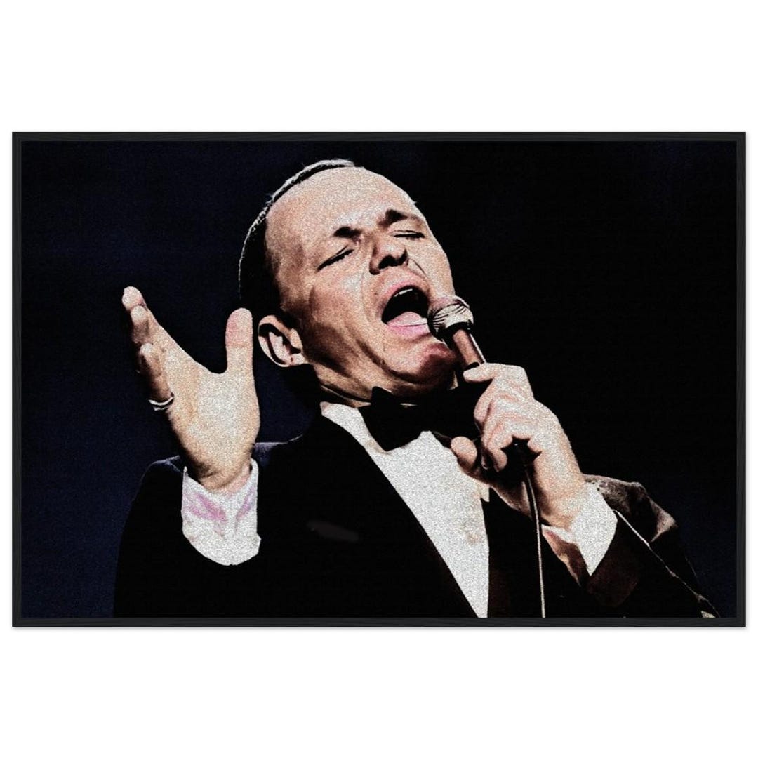 Frank Sinatra Wall Art Frank Sinatra "a Man and His Songs" Premium Matt ...