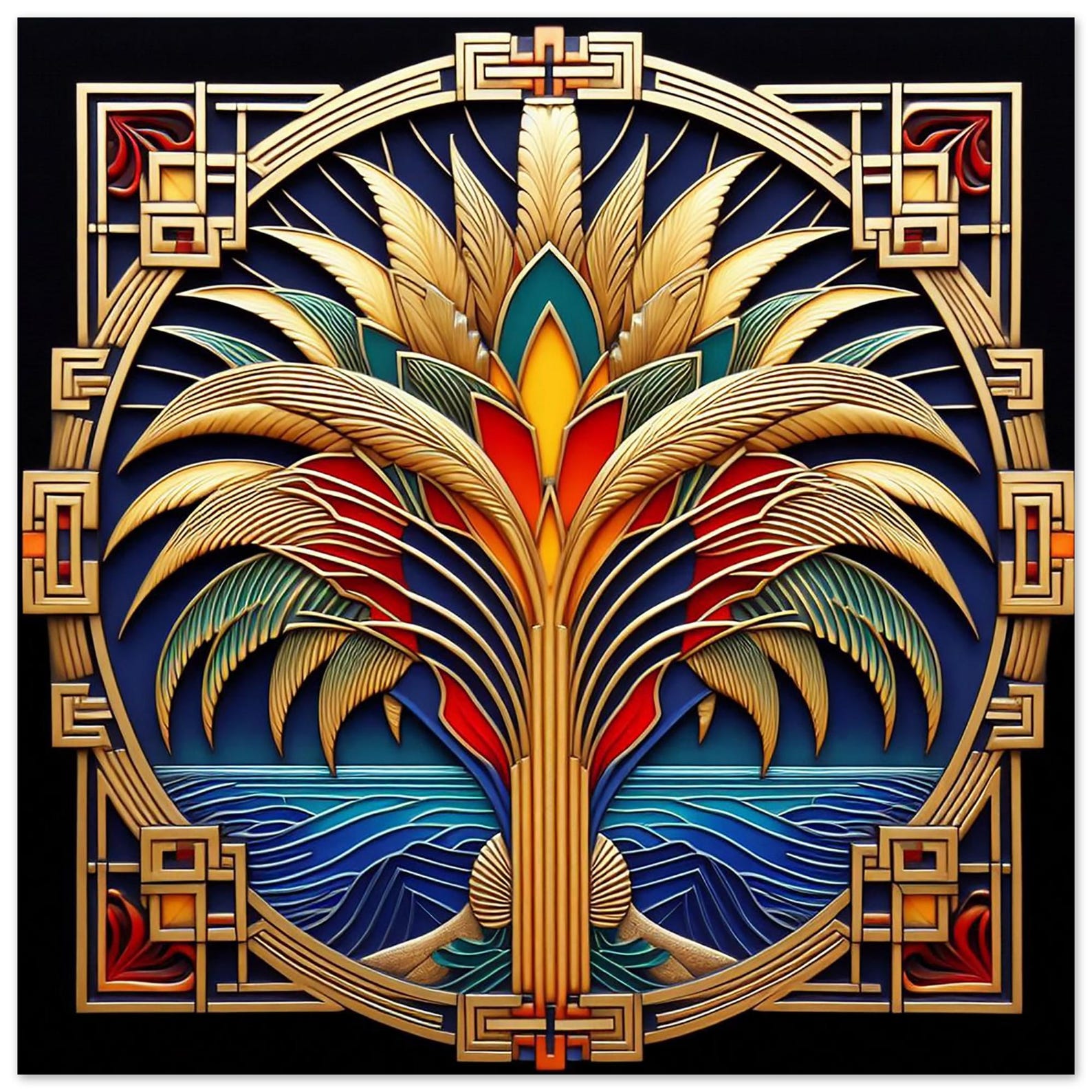 Art Deco Wall Art "motif" Poster - Etsy