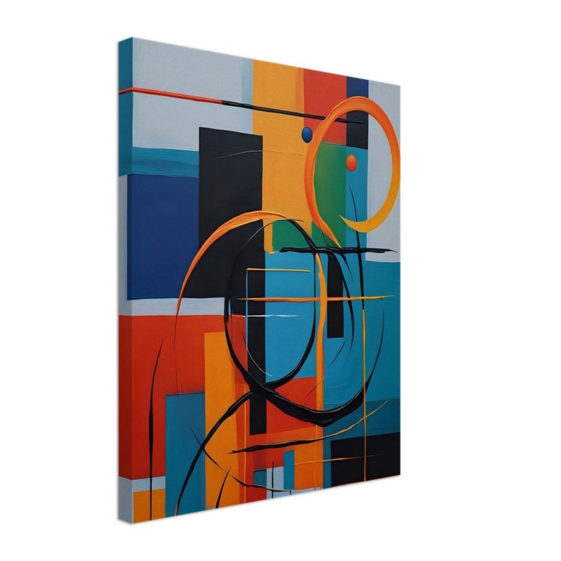Modern Wall Art cool Expression Thin Canvas Print Simplistic Wall Art ...