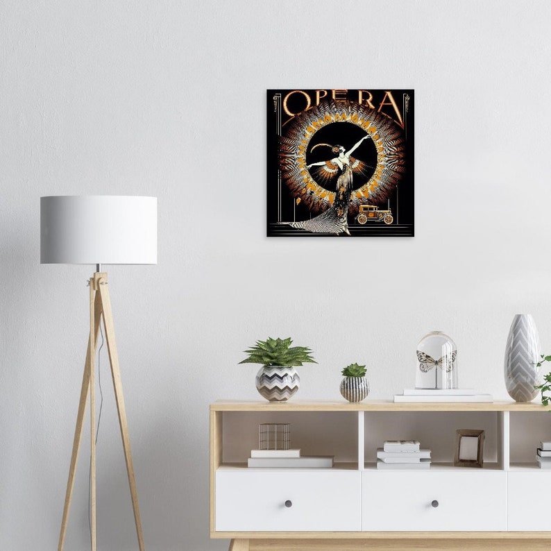 Art Deco Wall Art opera Tonight Printed on Thin Canvas - Etsy