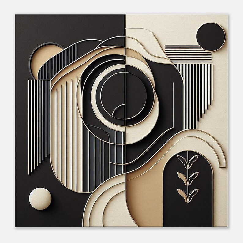 Modern Wall Art streamlined Stripes Printed on Thin Canvas - Etsy