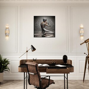 Art Deco Wall Art hollywood Silver Siren Classic Matte Paper Framed in ...