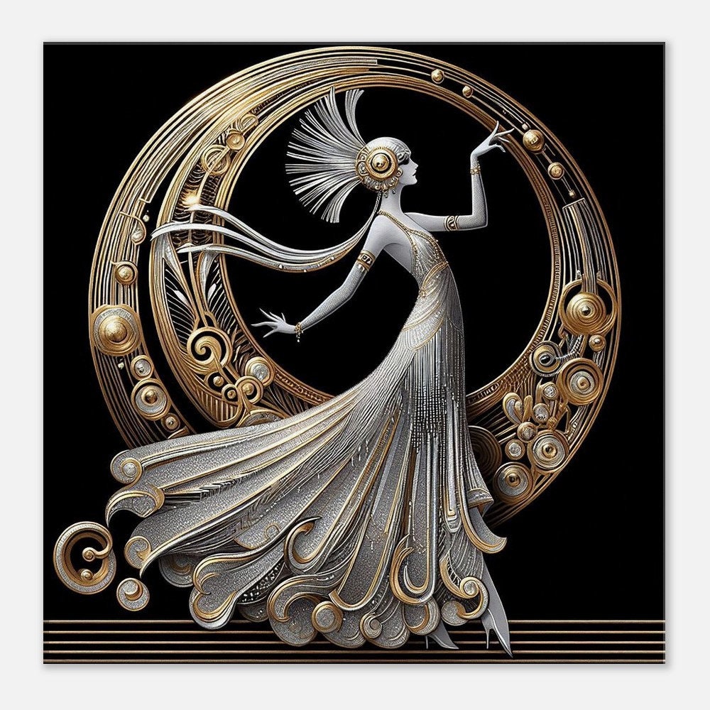 Wall Art Art Deco moonscape Printed on Thin Canvas. Stunning Image for ...