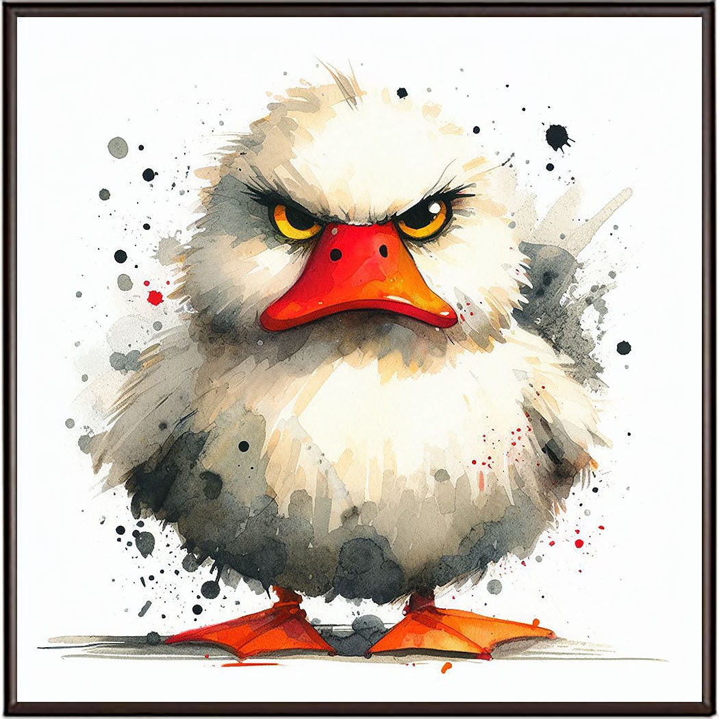 Printable Kids Wall Art Cute Grumpy Friends Set of Four Cartoon ...