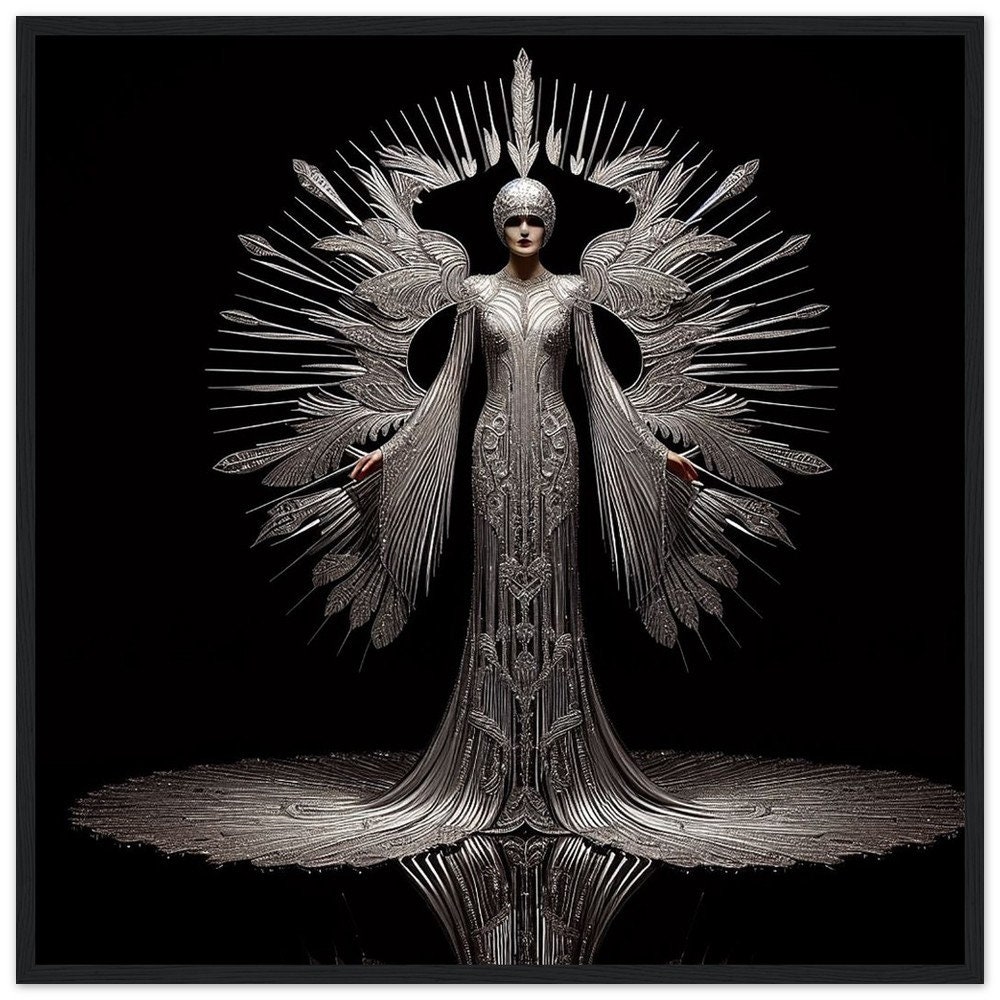 Art Deco Wall Art "silver Screen Glam" Printed on Classic Matte Paper ...