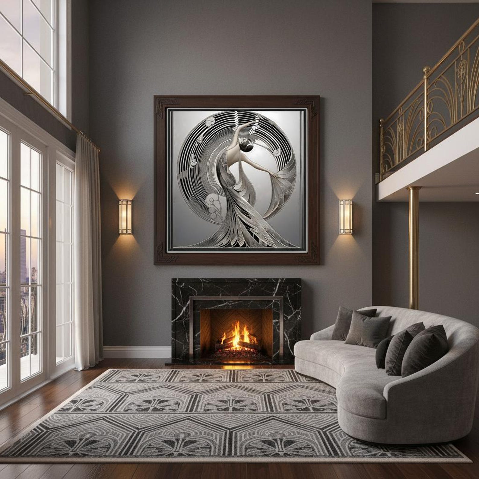 Art Deco Framed Wall Art "hollywood Glam" Matte Paper - Etsy