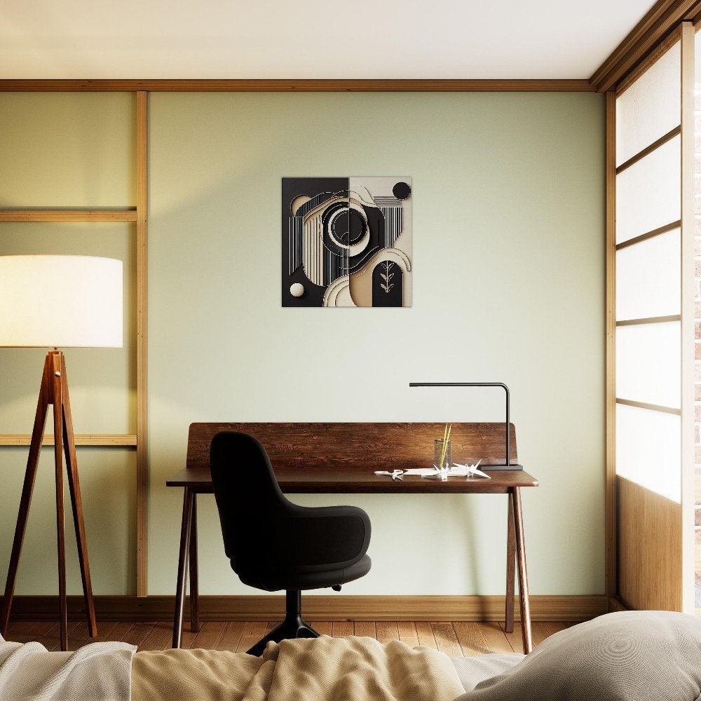 Modern Wall Art streamlined Stripes Printed on Thin Canvas - Etsy