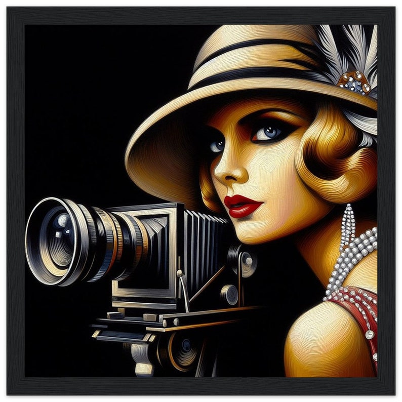 Art Deco Wall Art the Photographer Printed on Classic Matte Paper ...