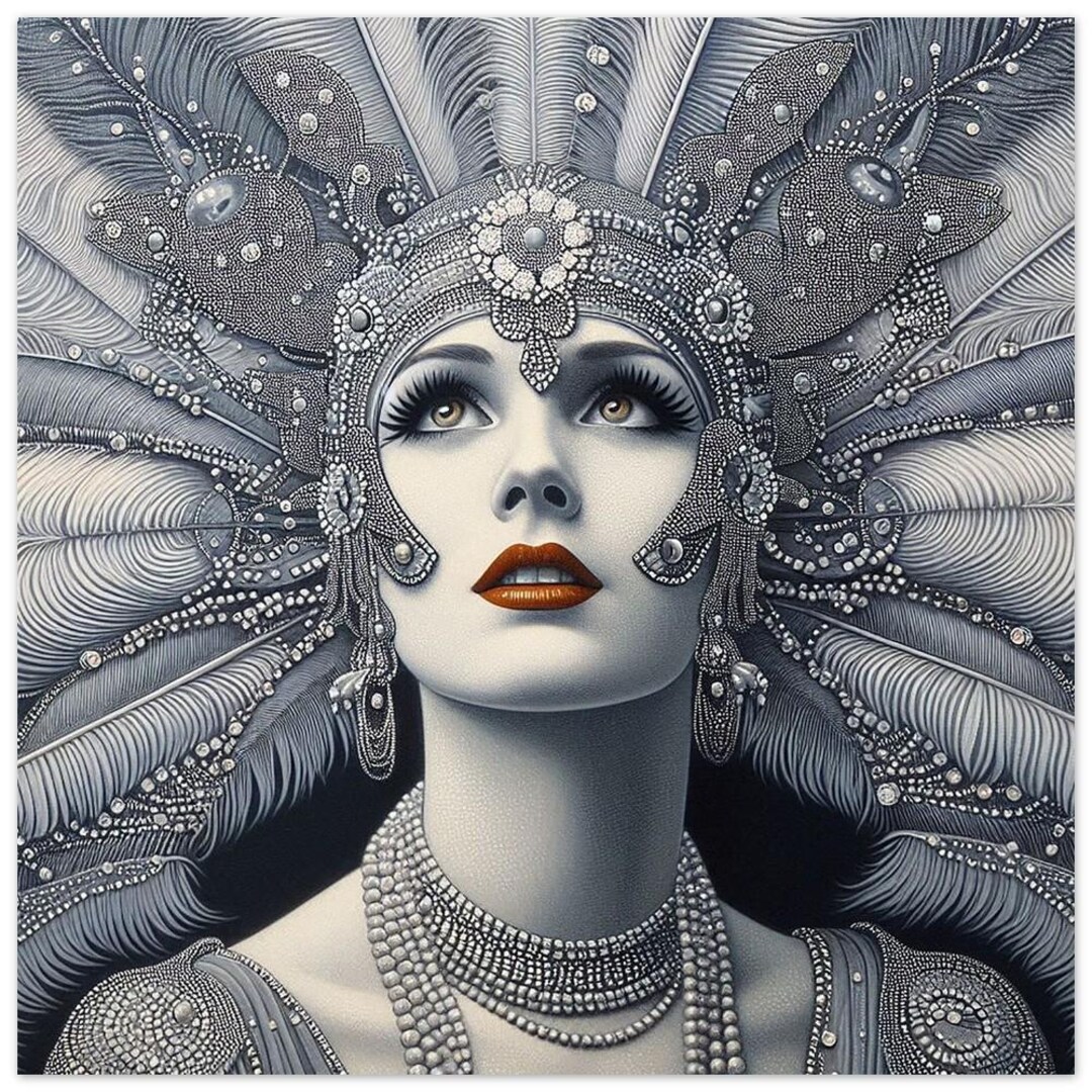 Art Deco Wall Art glamorous Classic Semi-glossy Paper Poster. - Etsy