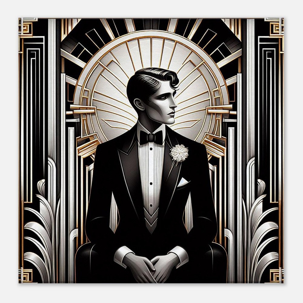 Art Deco Wall Art fashionable Swell Printed on Thin Canvas - Etsy