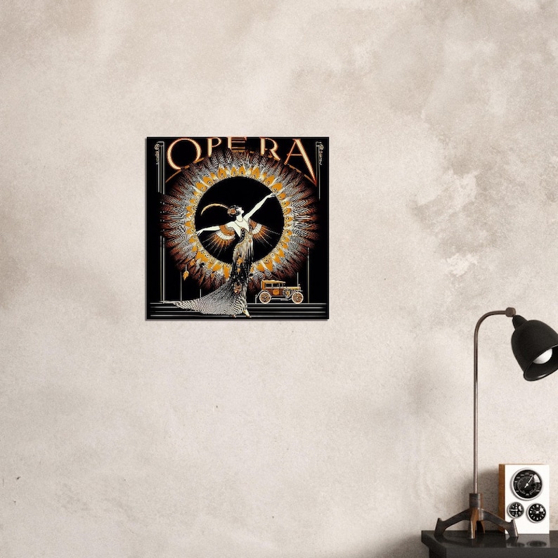Art Deco Wall Art opera Tonight Printed on Thin Canvas - Etsy