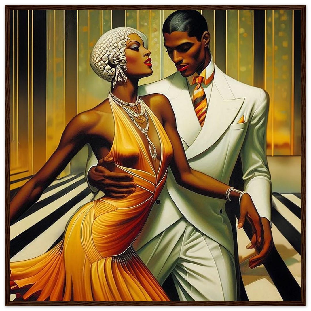 Art Deco Dancers Print, Harlem Renaissance, Framed Matte Paper - Etsy