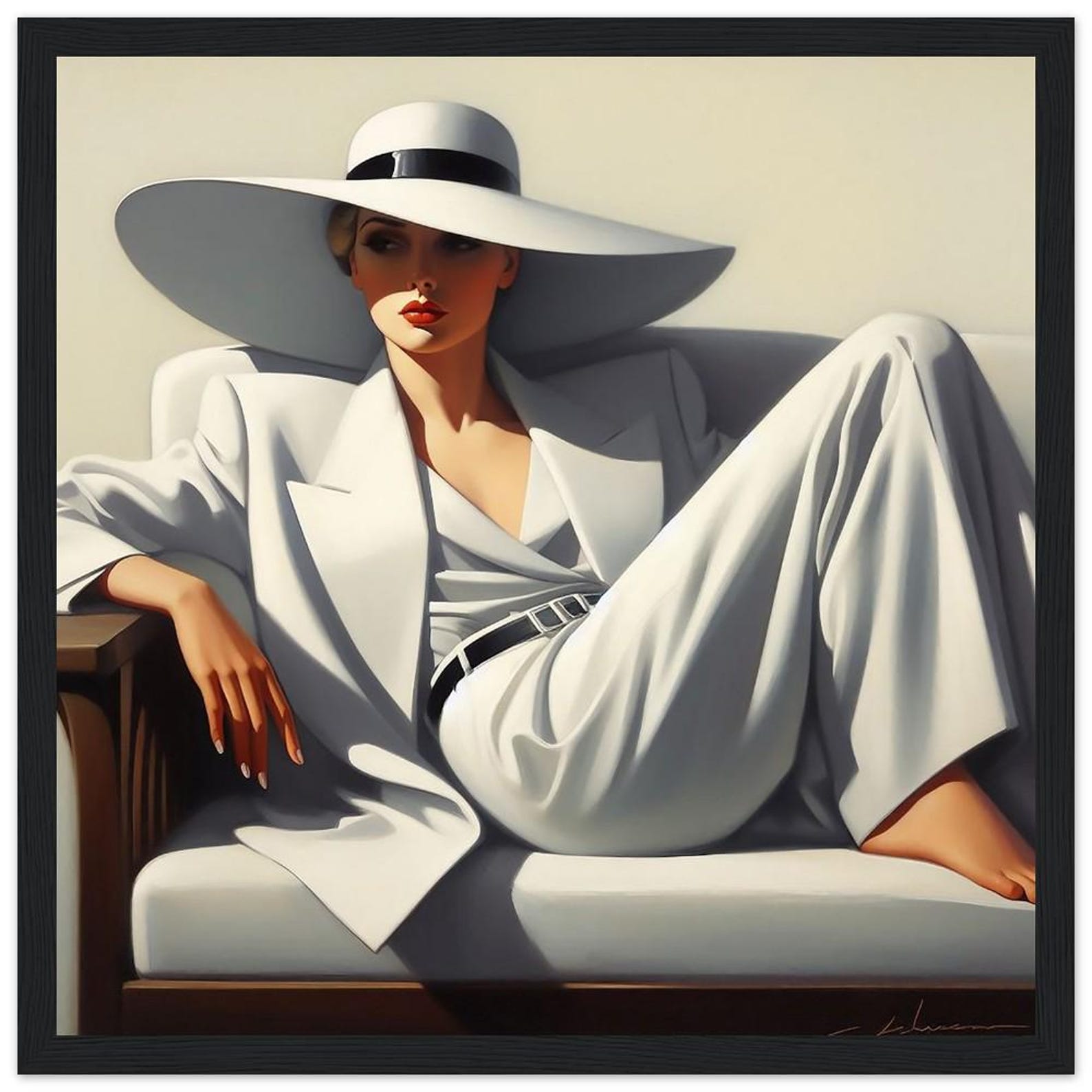 Art Deco 'barefoot Contessa' Framed Poster – Elegant Wall Art - Etsy