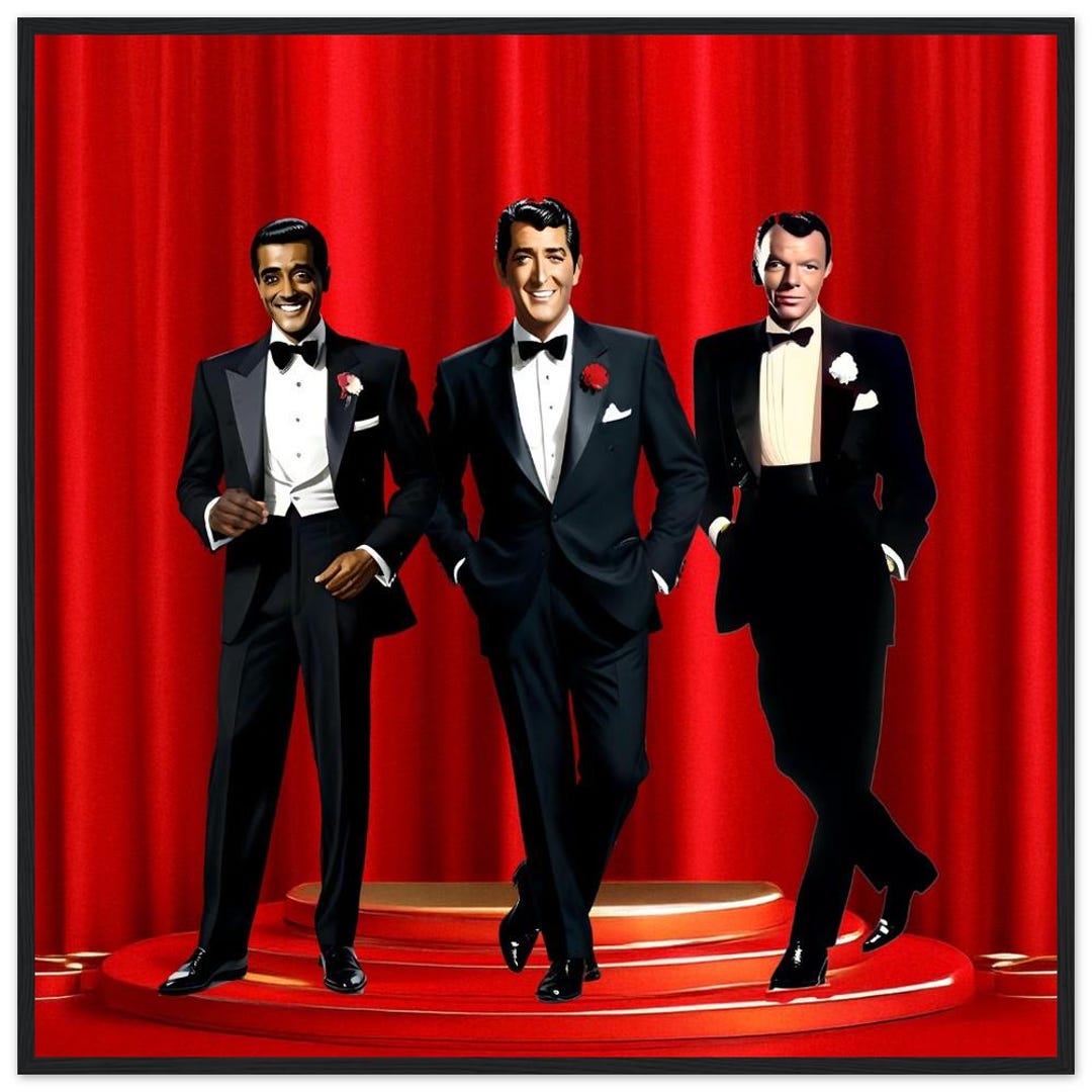 Rat Pack Poster, Artistic Digital Conception of "the Original Rat Pack ...