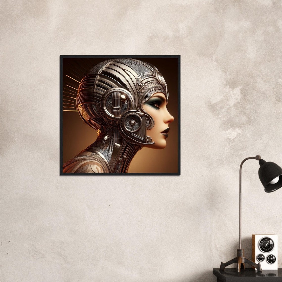 Art Deco Wall Art futuristic Flapper Printed on Premium Matte Paper ...