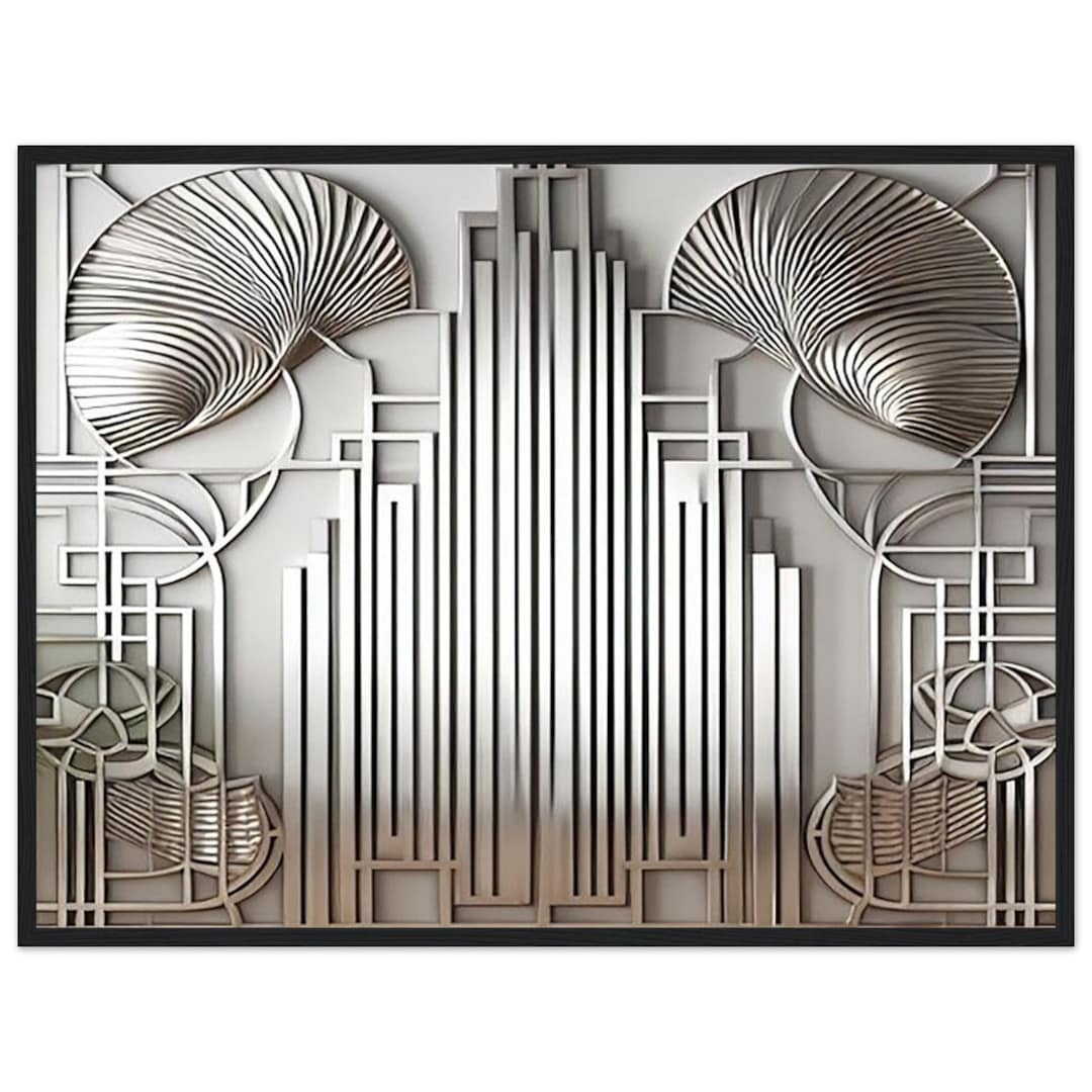 Art Deco Wall Art streamline Moderne Cityscape Classic Matte Paper ...
