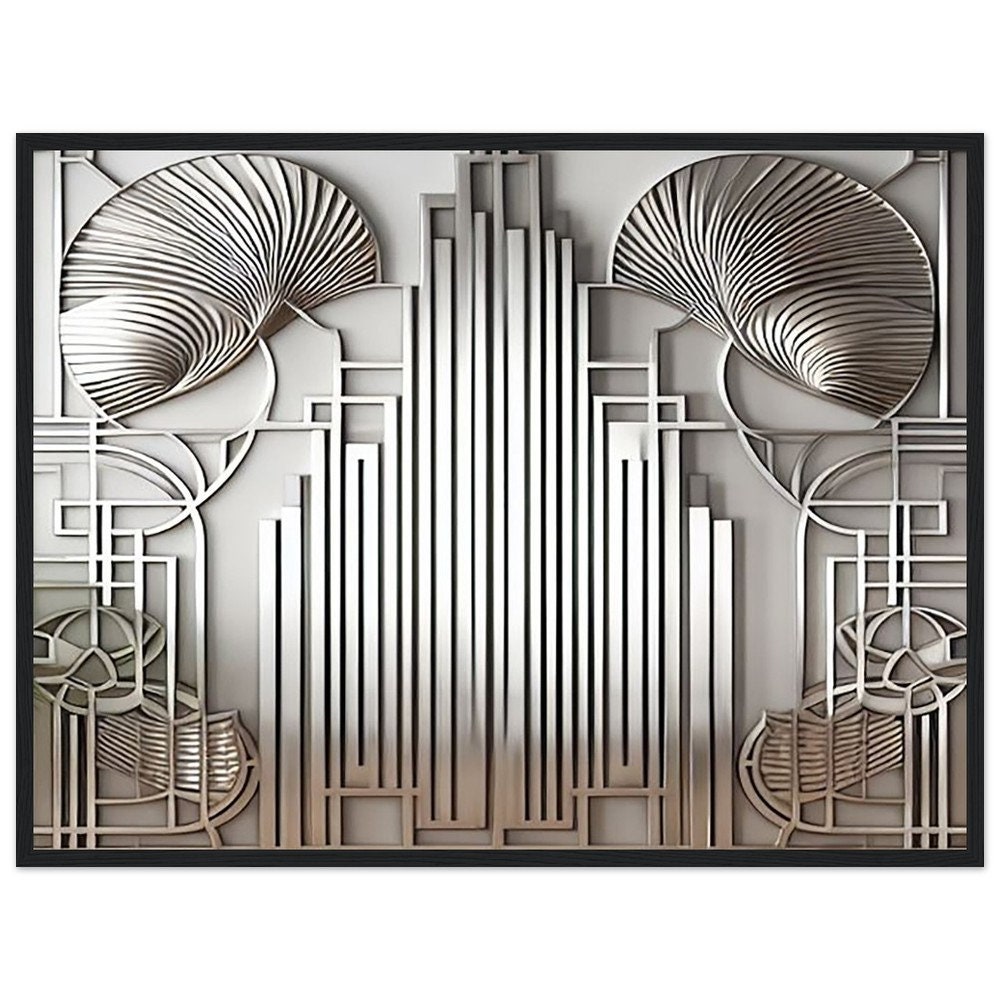 Art Deco Wall Art streamline Moderne Cityscape Classic Matte Paper ...