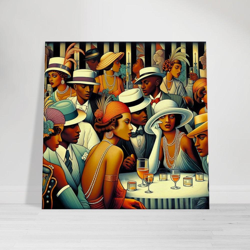 Art Deco Canvas Print: 1920s Harlem Party Scene - Etsy