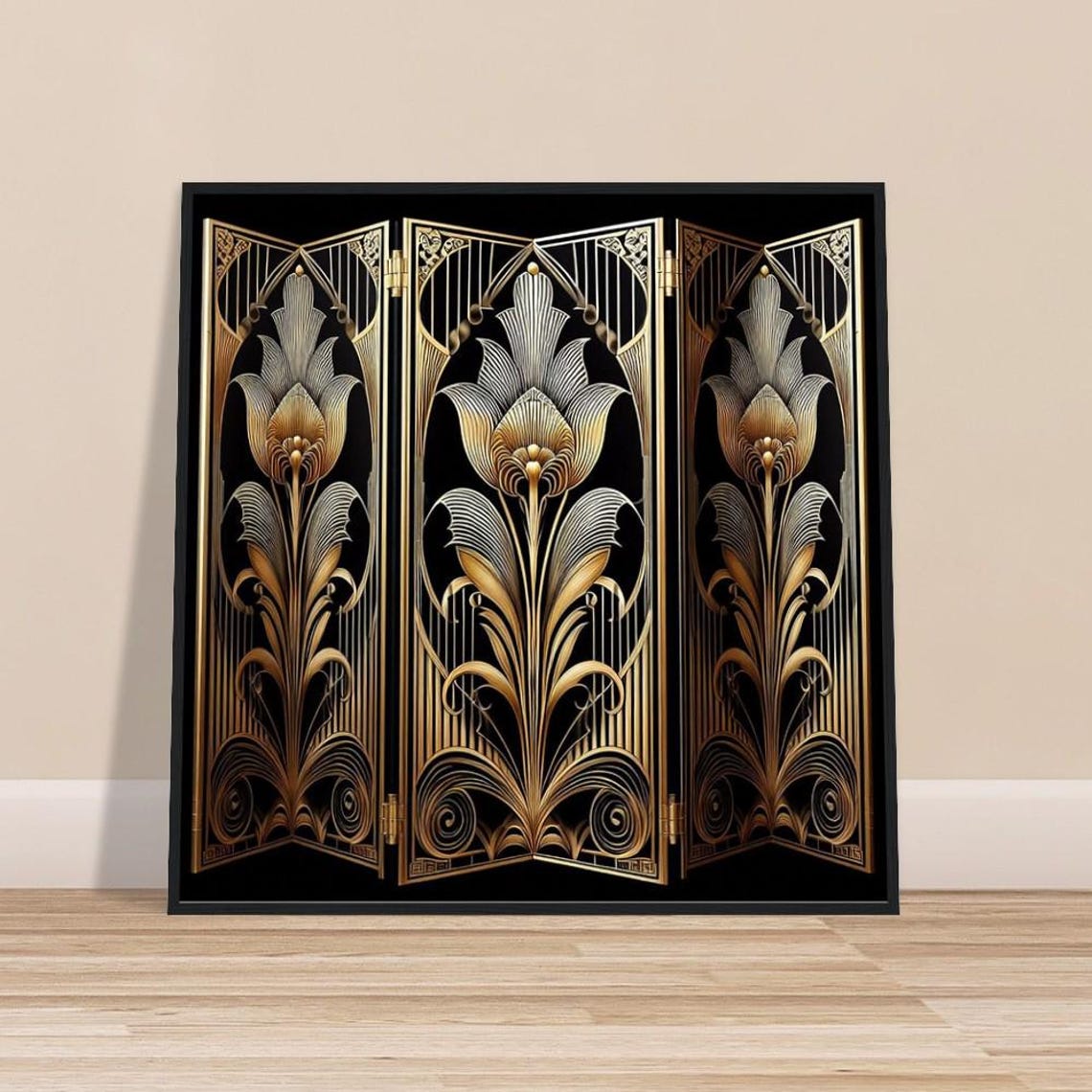 Art Deco Wall Art art Deco Style Screen Printed on Premium Matte Paper ...