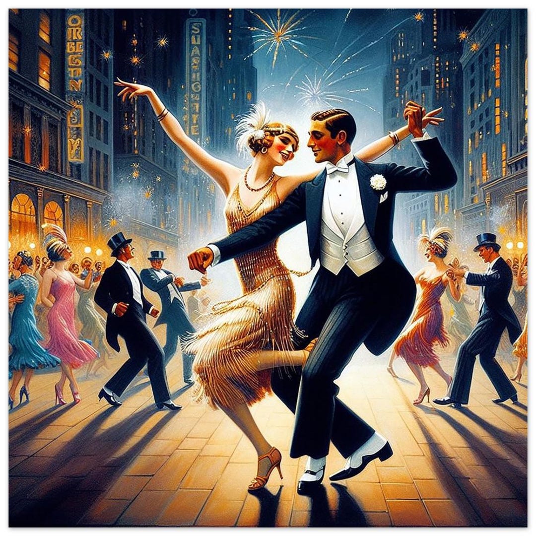 Art Deco Wall Art "the Roaring 20s" Premium Matte Paper Poster Roaring ...