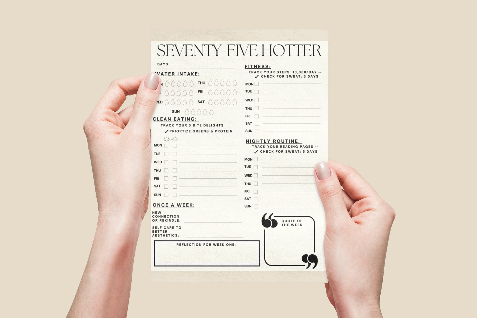 75 Hotter Challenge Digital Download - Etsy