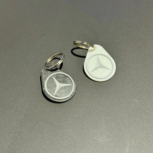 Mercedes Logo Keychain - Etsy