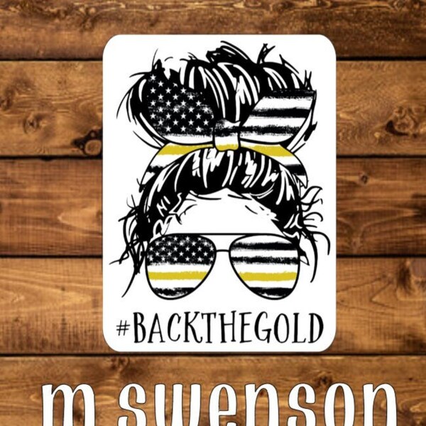 Thin Gold Line Decal - Etsy