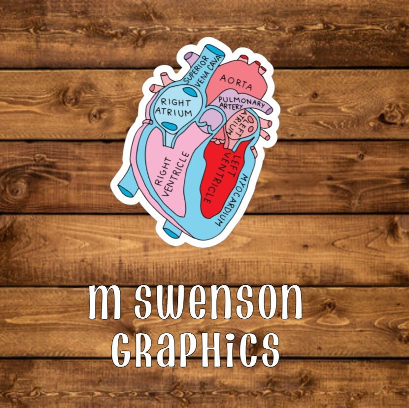Cardiac Sticker, Cardiac Decal, Cardiac, Mri Sticker, Mri Decal ...