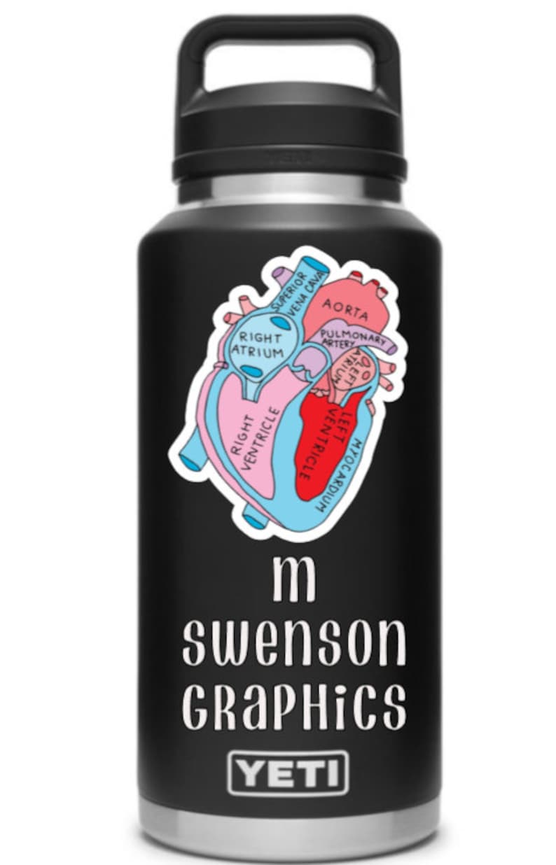 Cardiac Sticker, Cardiac Decal, Cardiac, Mri Sticker, Mri Decal ...