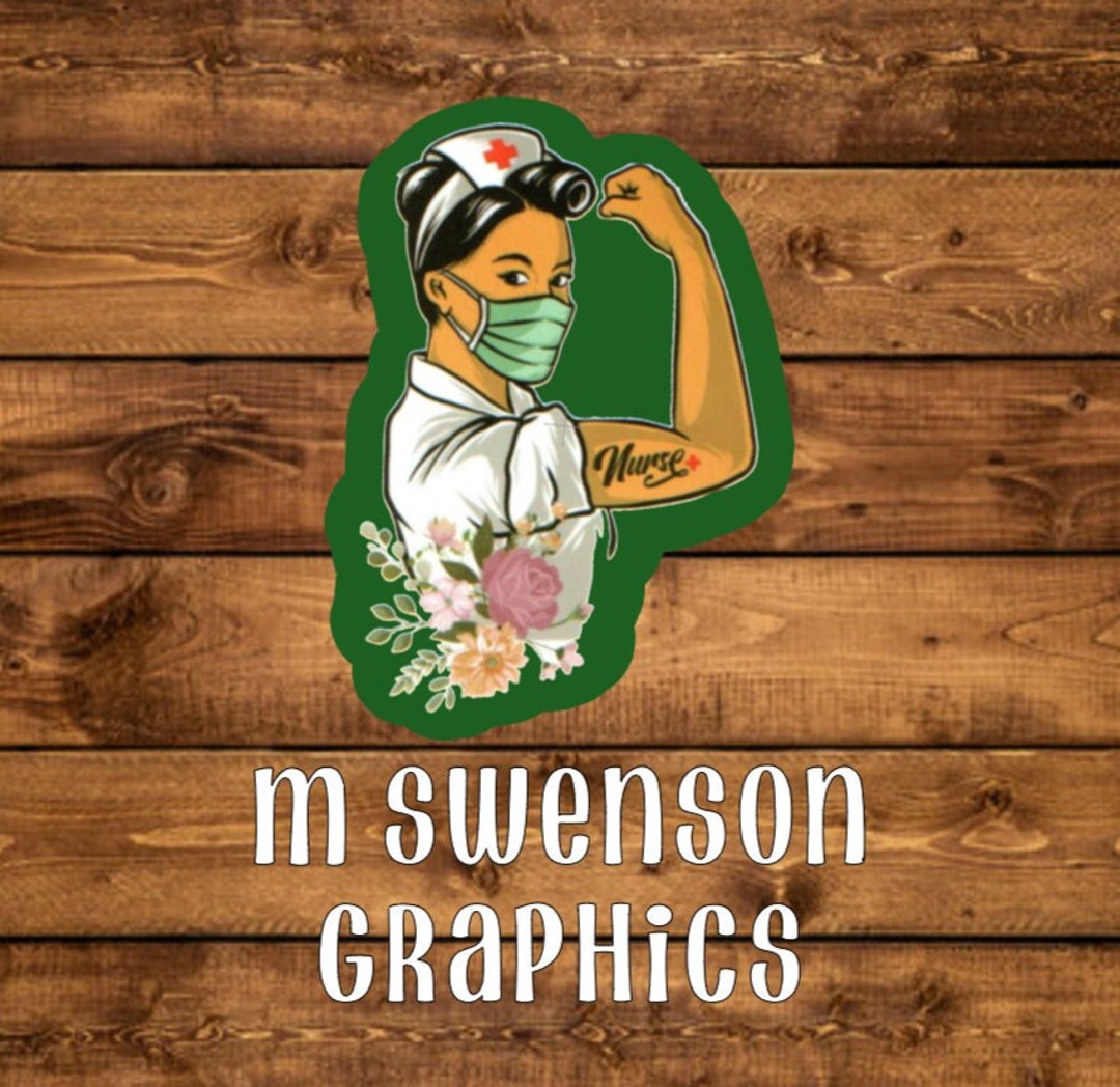 Strong Women Sticker, Strong Women Decal, Nurse Sticker, Nurse Decal ...