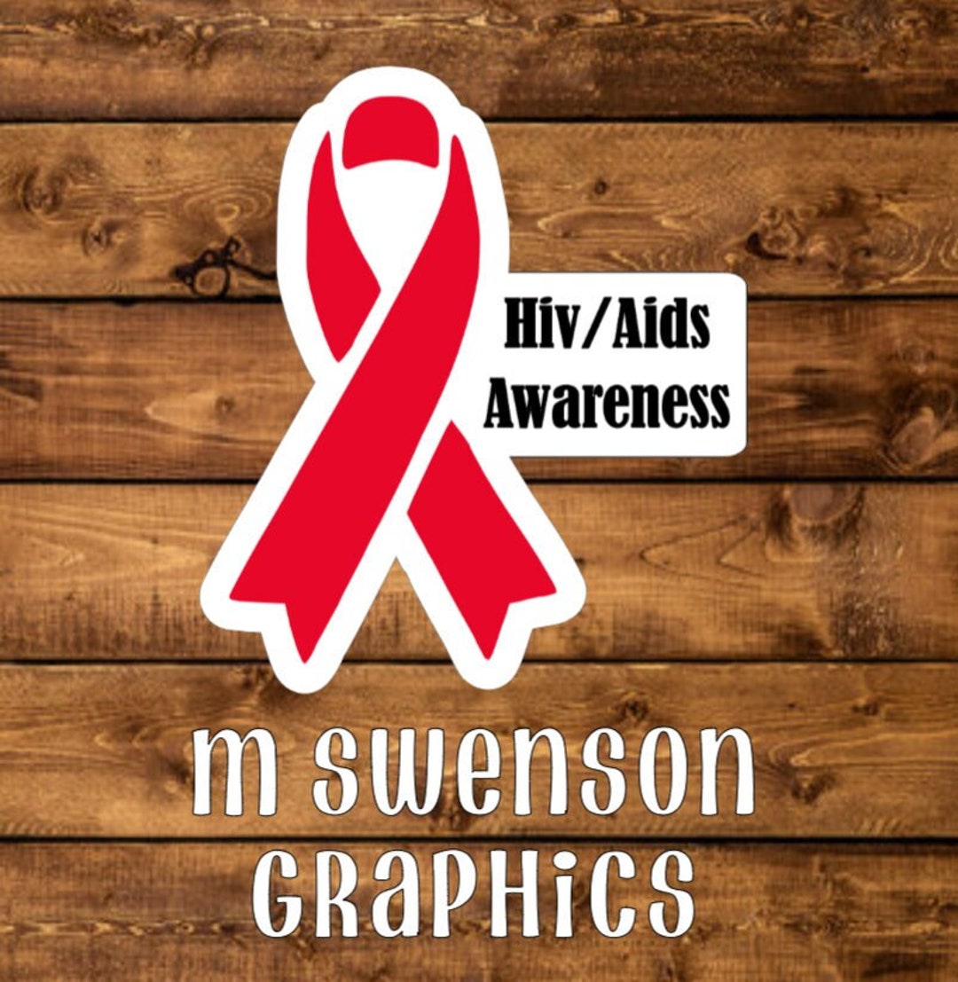 Hiv/aids Awareness Sticker, Hiv/aids Awareness, Hiv Sticker, Hiv ...