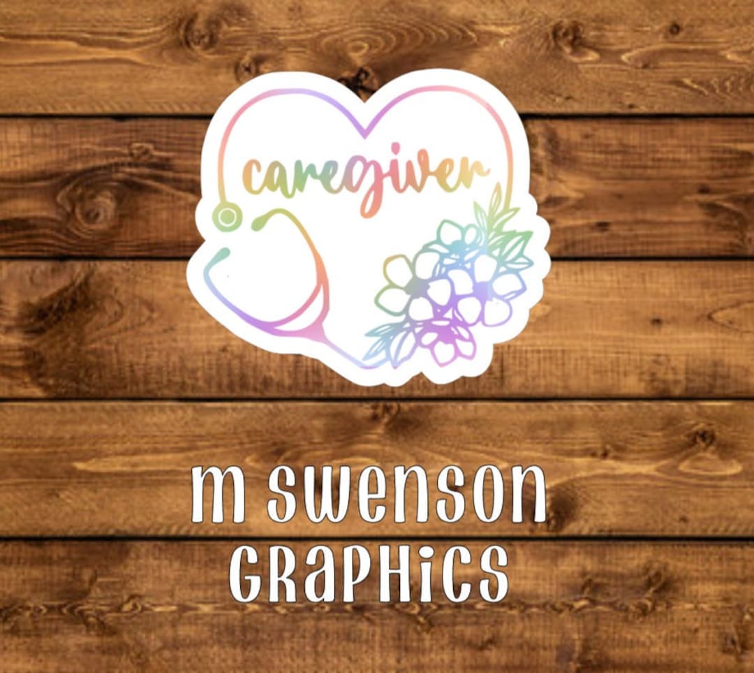 Caregiver Sticker, Caregiver Decal, Caregiver, Nurses Aid Sticker ...