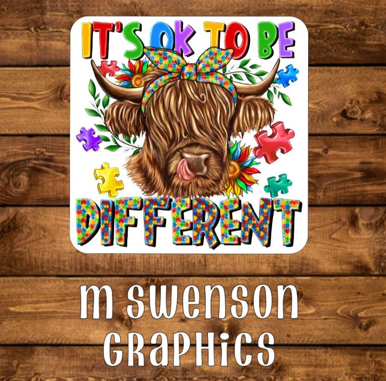 Its Ok to Be Different Sticker, Its Ok to Be Different, Autism ...